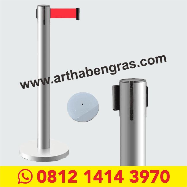 Tiang Antrian / Qline / Stand Barrier Berbagai Ukuran - Artha Bengras